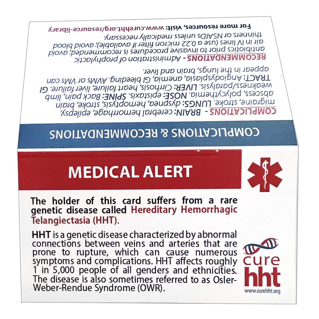 Emergency Wallet Card – Cure HHT